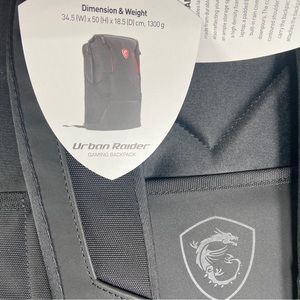 MSI | Bags | Msi Urban Raider Gaming Backpack Unisex Black Red Dragon ...